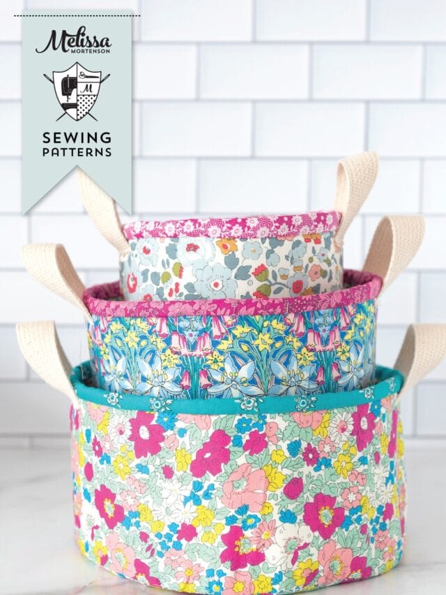 Nesting Fabric Baskets Sewing Pattern Story - The Polka Dot Chair