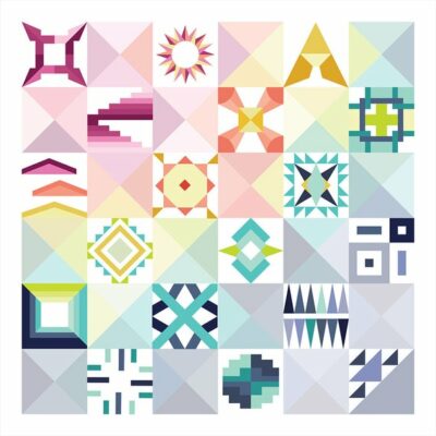 Sampler Quilt Patterns & Layout Ideas - The Polka Dot Chair