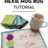 Embroidered Hexie Mug Rug Pattern - The Polka Dot Chair