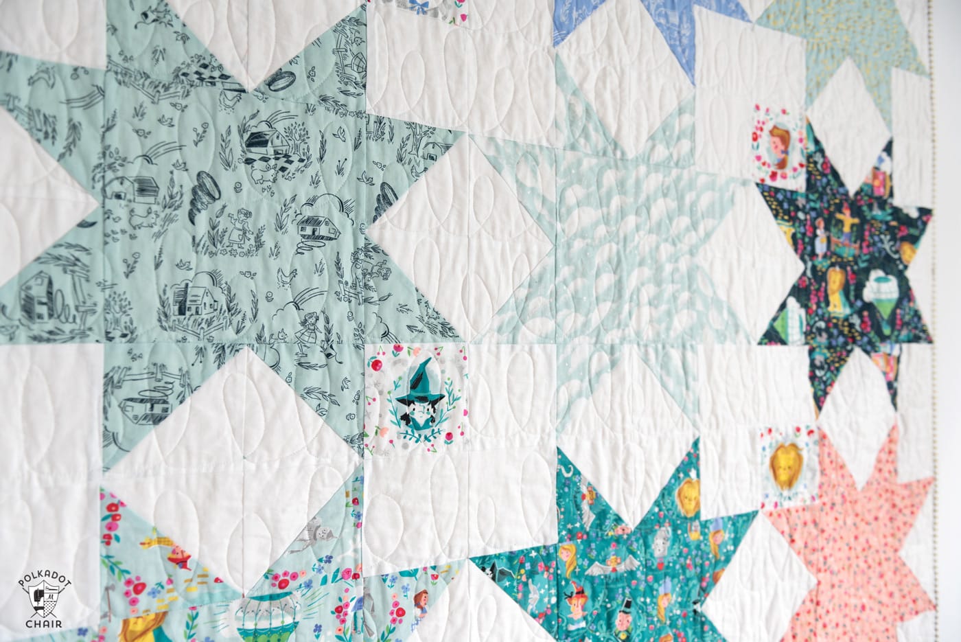 Simple Sawtooth Star Quilt Pattern - The Polka Dot Chair