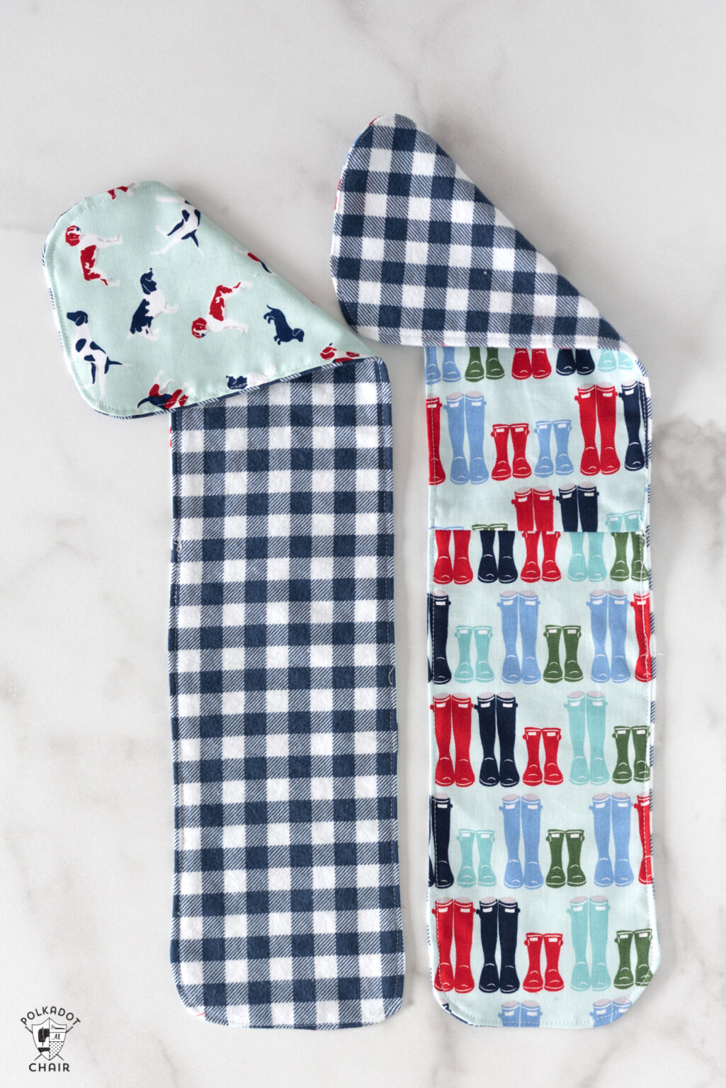 Easy Peasy Baby Burp Cloth Sewing Pattern - The Polka Dot Chair