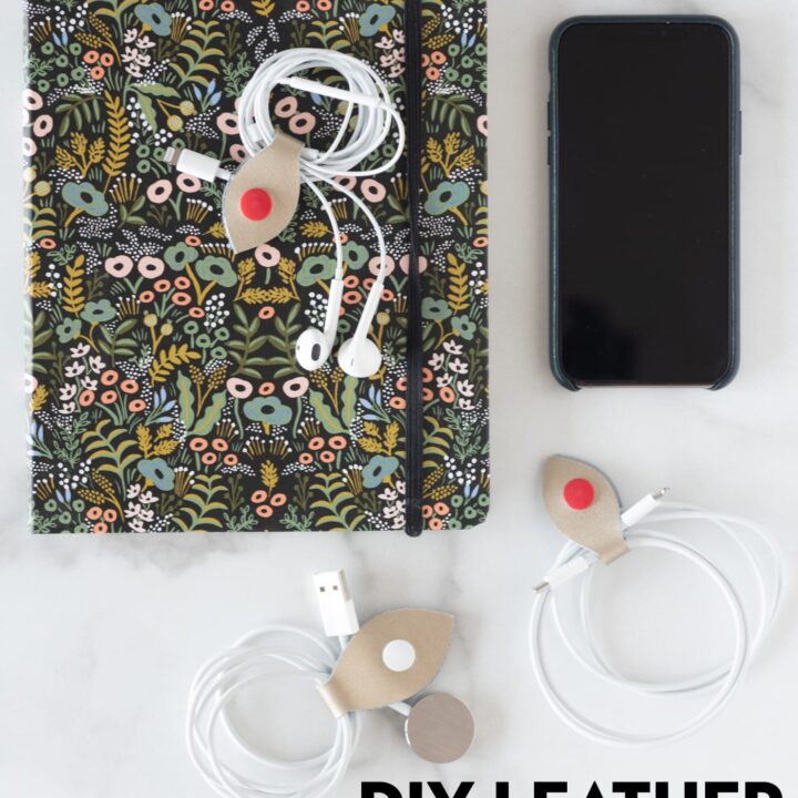 DIY Leather Cord Snaps; a Cricut Project | Polka Dot Chair