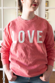 DIY Valentine's Day Sweatshirts | The Polka Dot Chair