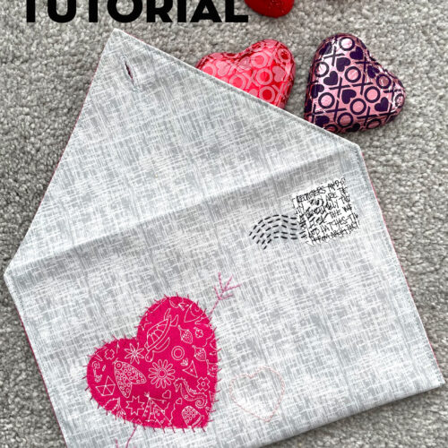 Fabric Envelope Sewing Pattern - The Polka Dot Chair