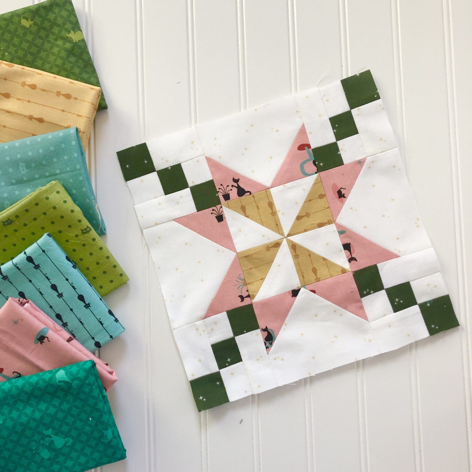 2021 Riley Blake Quilt Block Challenge, Block 1 | Polka Dot Chair