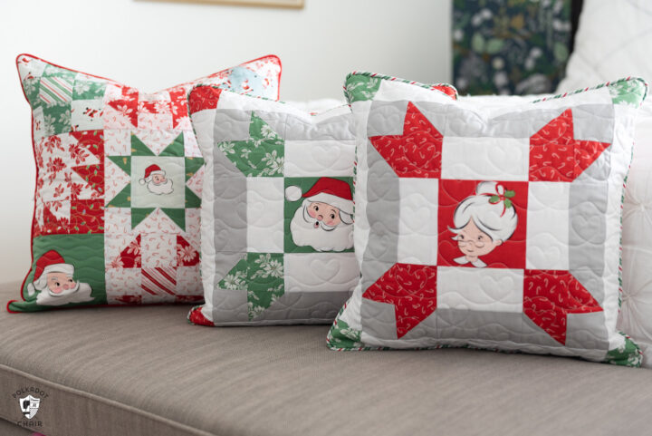 25 Free Patchwork Quilted Pillow Patterns - The Polka Dot Chair