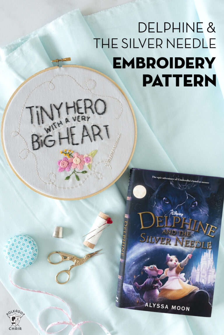 Tiny Hero with a Very Big Heart Embroidery Pattern | Polka Dot Chair