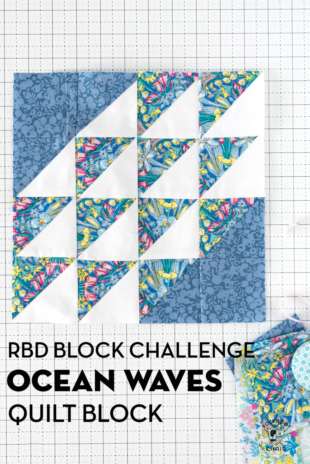 RBD Block Challenge Block 5; Ocean Waves Pattern | Polka Dot Chair