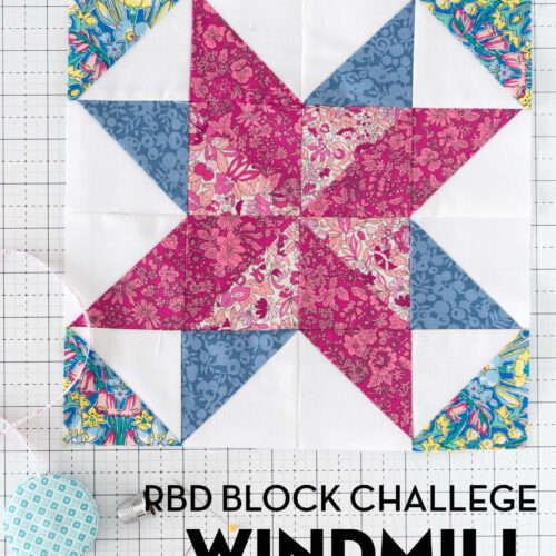 Wind Blown Quilt Block Pattern; RBD Block #10 - The Polka Dot Chair