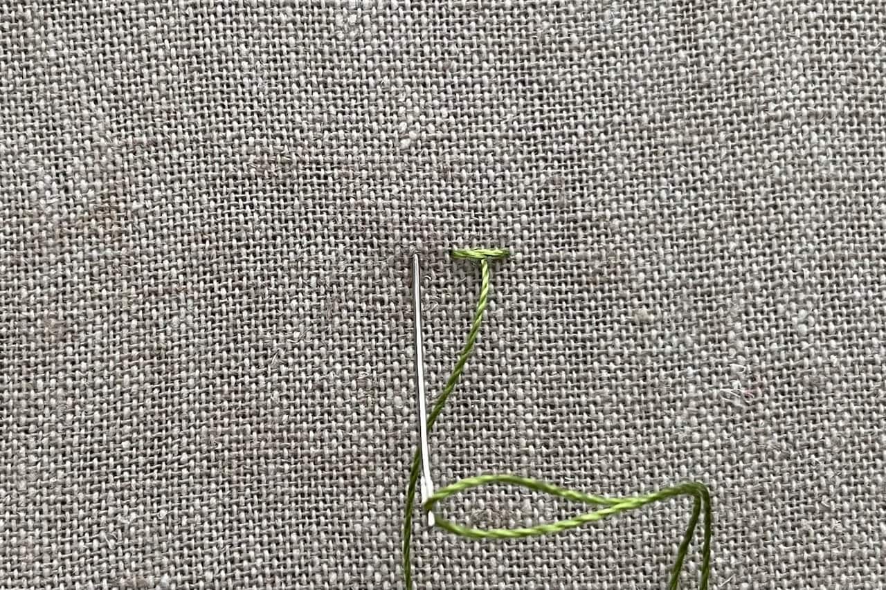 Free Spring Sampler Stitch Hand-Embroidery Pattern | Polka Dot Chair