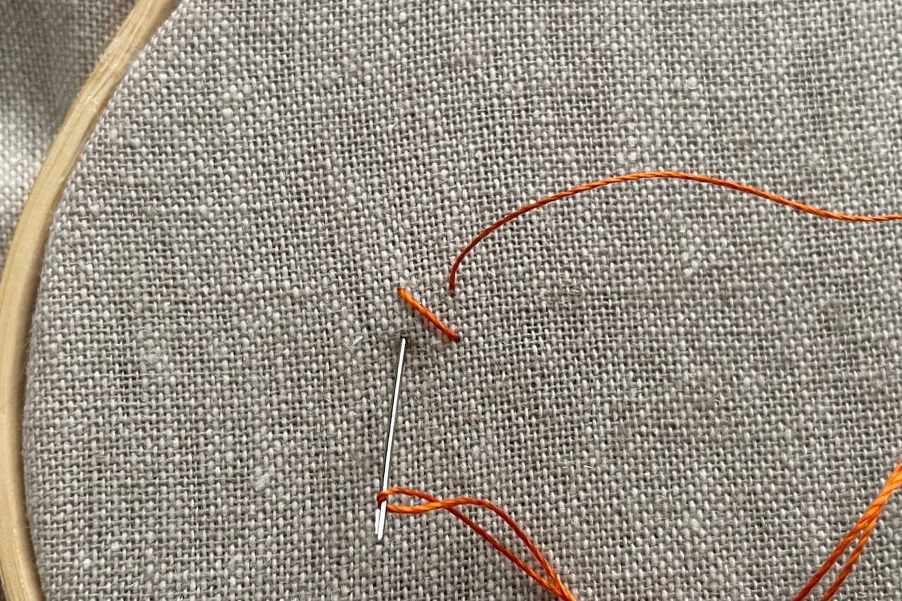 Free Spring Sampler Stitch Hand-Embroidery Pattern | Polka Dot Chair