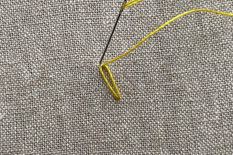 Free Spring Sampler Stitch Hand-Embroidery Pattern | Polka Dot Chair