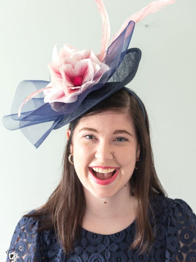 How to Make a Fascinator Perfect for the Derby Story - The Polka Dot Chair