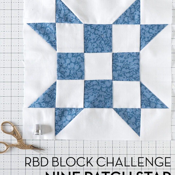Pop Star Quilt Block Pattern; RBD Block #11 - The Polka Dot Chair