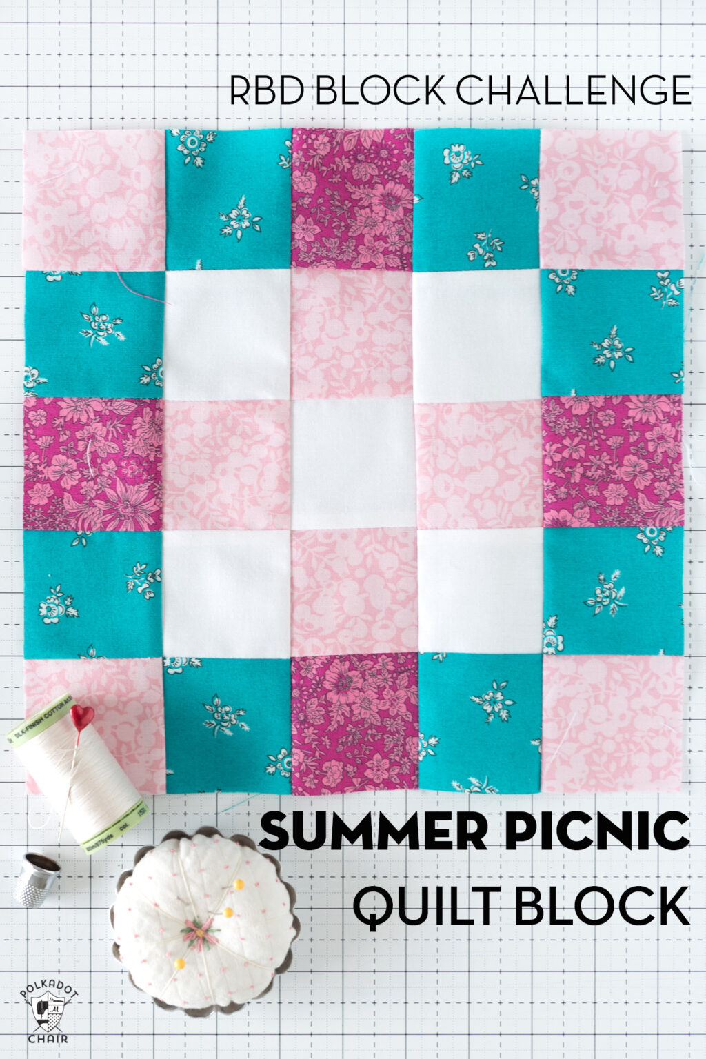 RBD Block Challenge Block 15, Summer Picnic | Polka Dot Chair