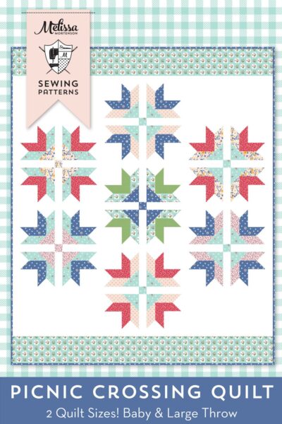 Picnic Crossing; A Modern Goose Tracks Quilt Pattern | Polka Dot Chair