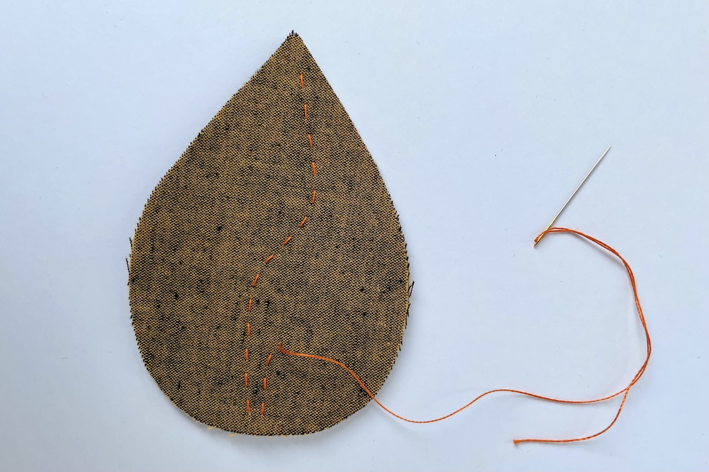 Fabric Autumn Leaf Garland Sewing Tutorial | Polka Dot Chair
