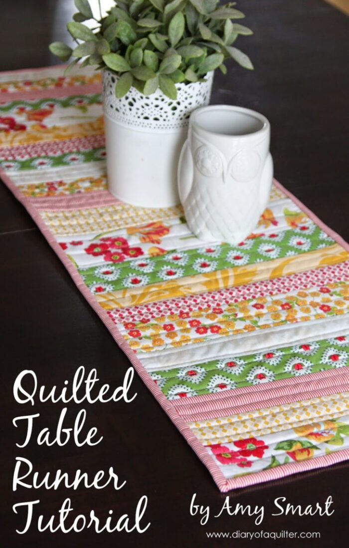 Quilted Table Runner Patterns Perfect for Spring | Polka Dot Chair