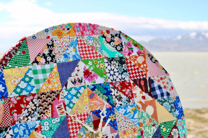 Scrappy Patchwork Clock Tutorial - The Polka Dot Chair