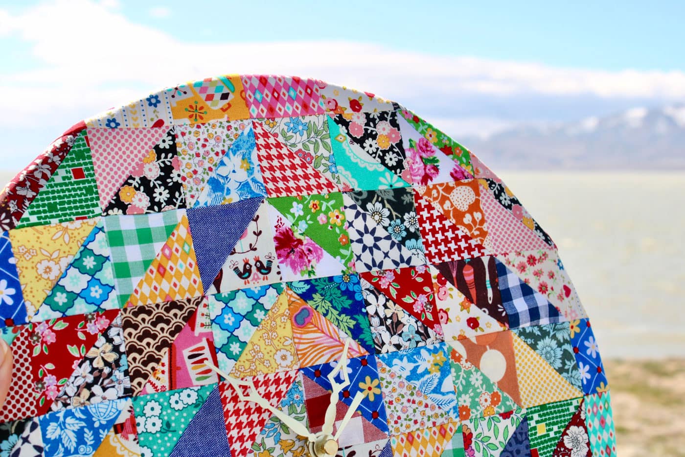 Scrappy Patchwork Clock Tutorial - The Polka Dot Chair