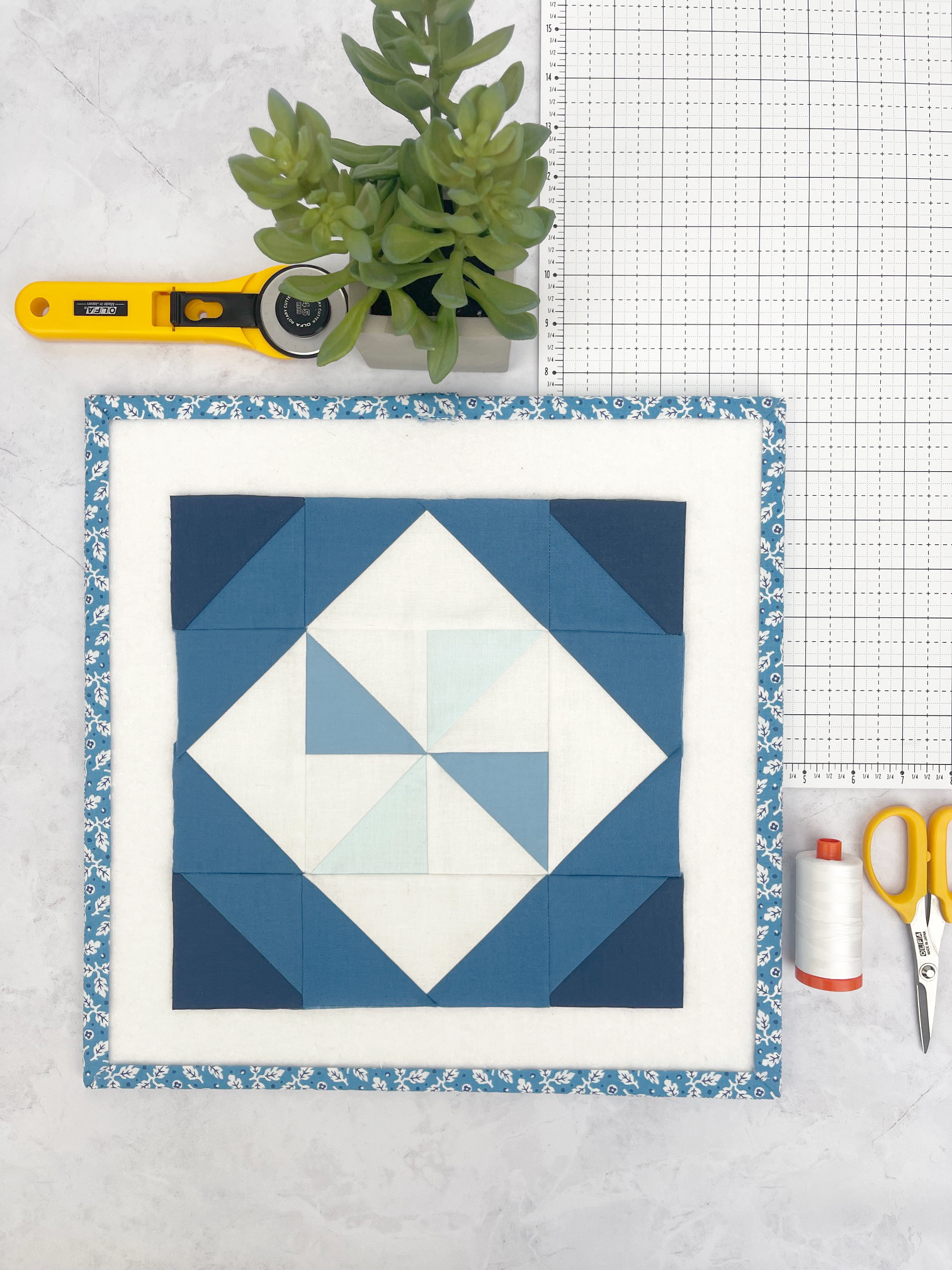 Wind Blown Quilt Block Pattern; RBD Block #10 - The Polka Dot Chair