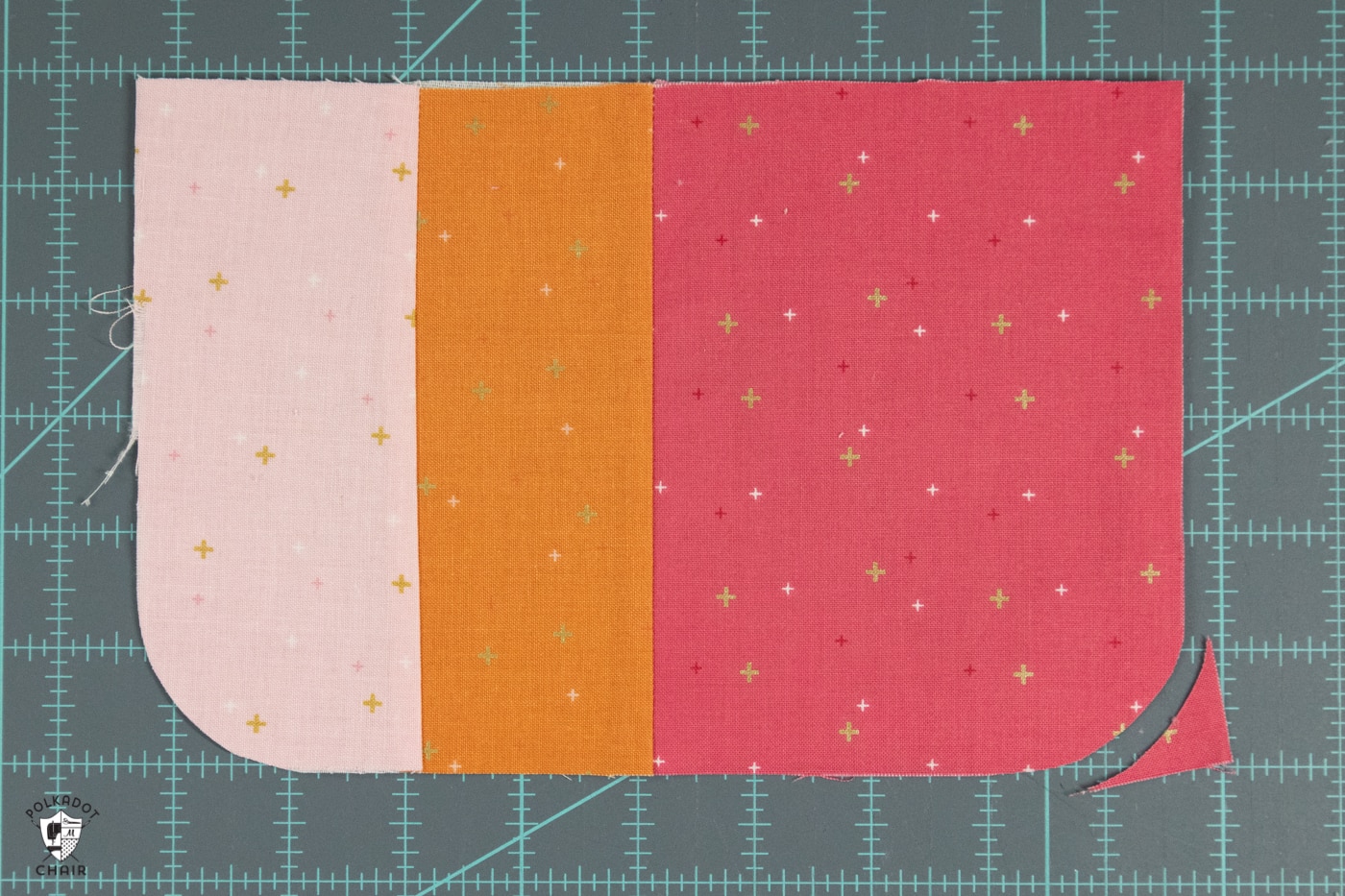 Color-Blocked Zip Pouch Sewing Pattern - The Polka Dot Chair