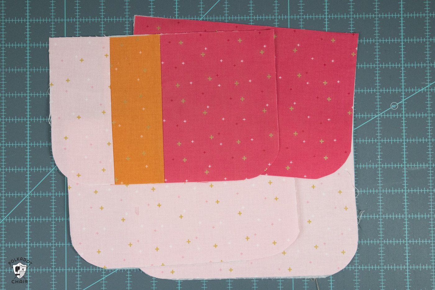 Color-Blocked Zip Pouch Sewing Pattern - The Polka Dot Chair