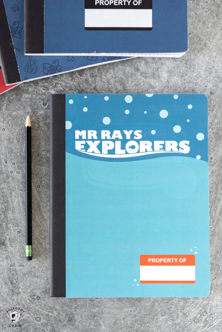 DIY Disney Inspired Notebooks & Free Printable - The Polka Dot Chair