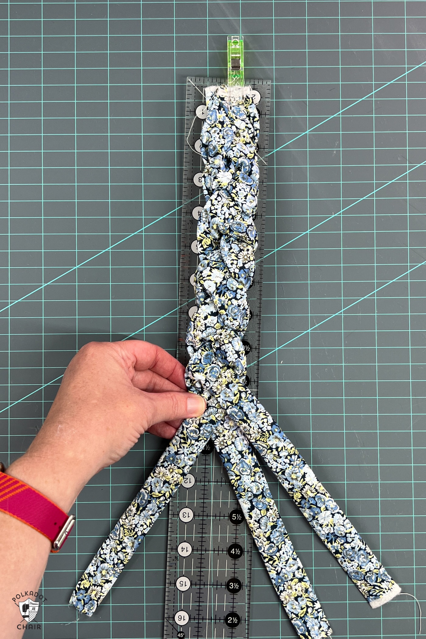 How to Make a Braided Padded Headband - The Polka Dot Chair