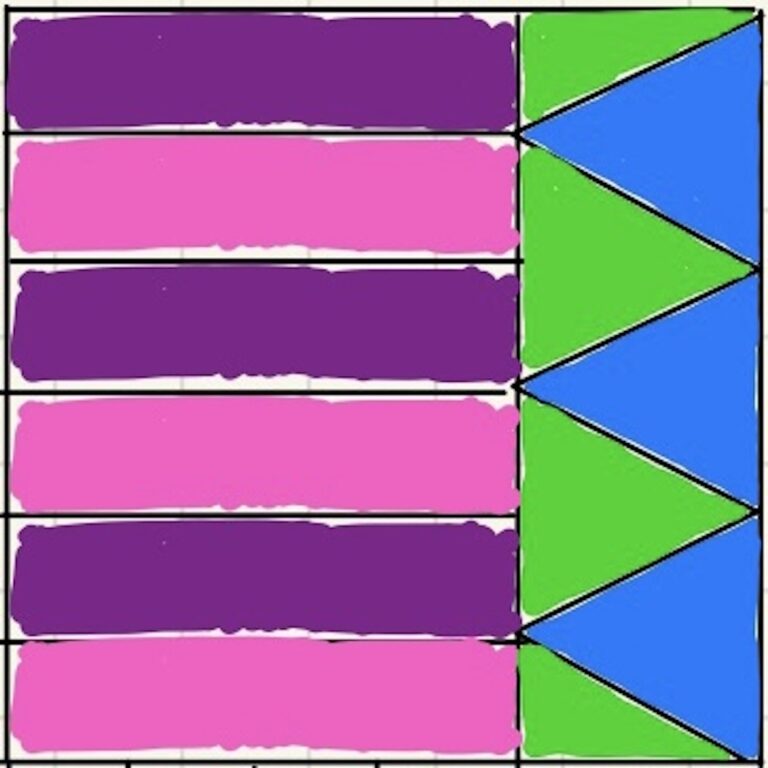 Improv Patchwork Easy Going Pillow Pattern - The Polka Dot Chair