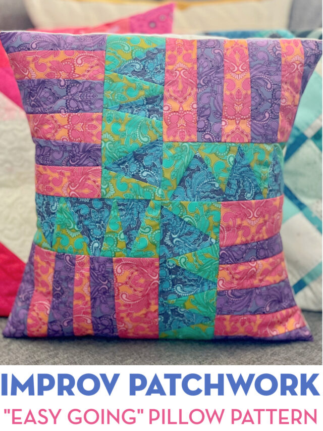 Patchwork Drawstring Bag Tutorial - The Polka Dot Chair