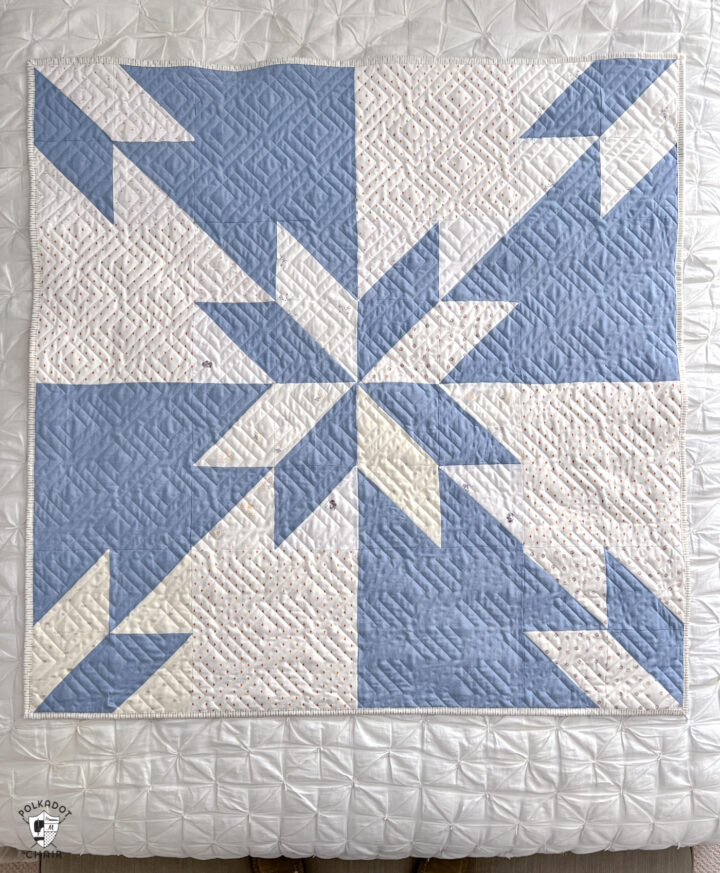 Giant Hunter's Star Baby Quilt Pattern - The Polka Dot Chair