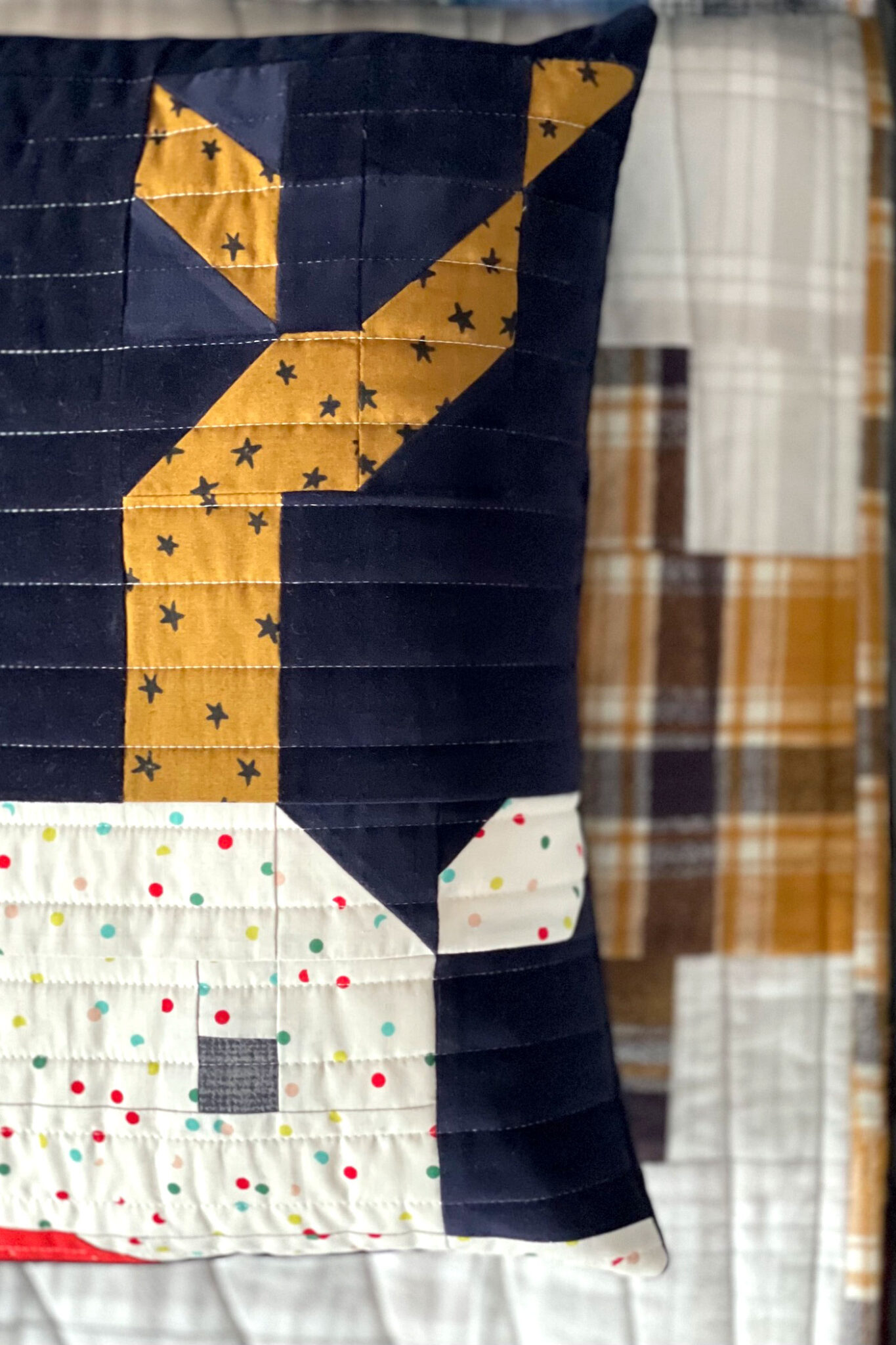 Peeking Rudolph Christmas Pillow Pattern - The Polka Dot Chair