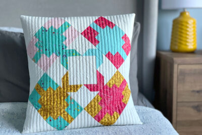 25 Free Patchwork Quilted Pillow Patterns - The Polka Dot Chair