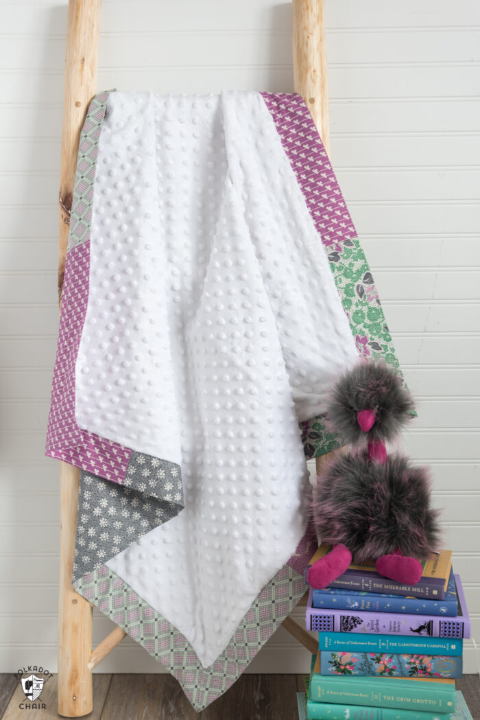 How to Sew with Minky Fabric, Beginner Tips | Polka Dot Chair