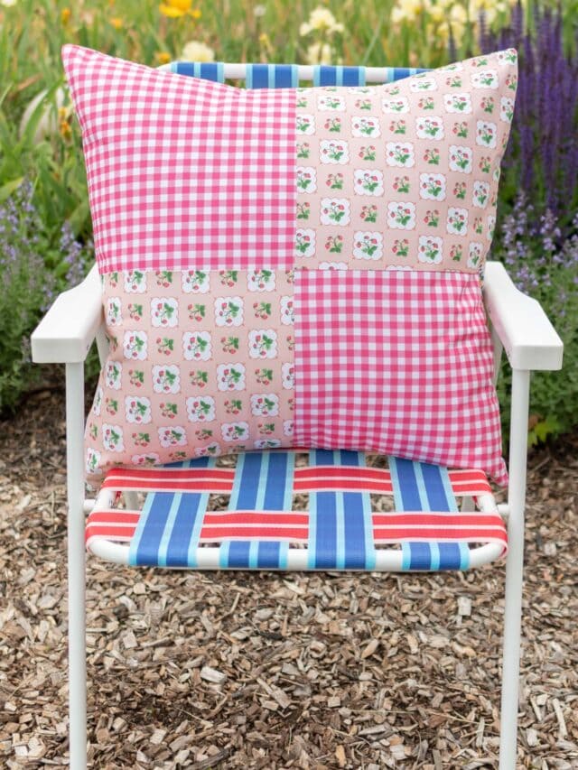DIY Giant Floor Pillow Pattern Story - The Polka Dot Chair