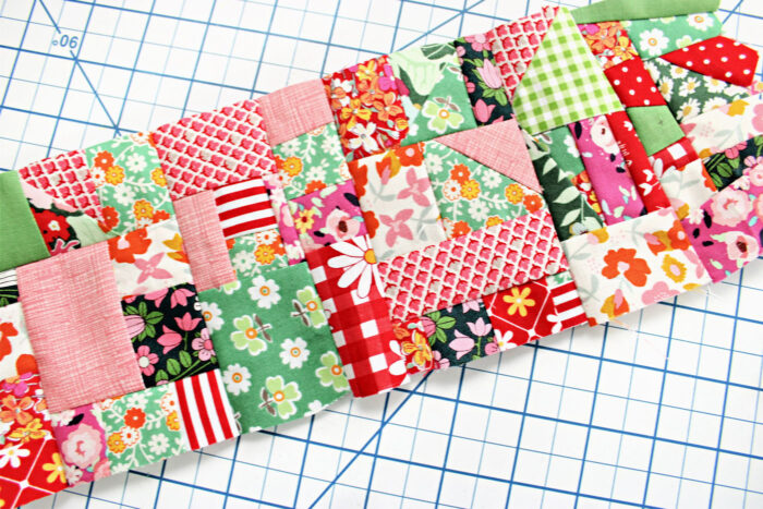 Improv Pieced Patchwork Heart Ornaments - The Polka Dot Chair