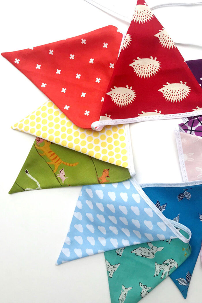 How to Make a Fabric Bunting with Free Template | Polka Dot Chair