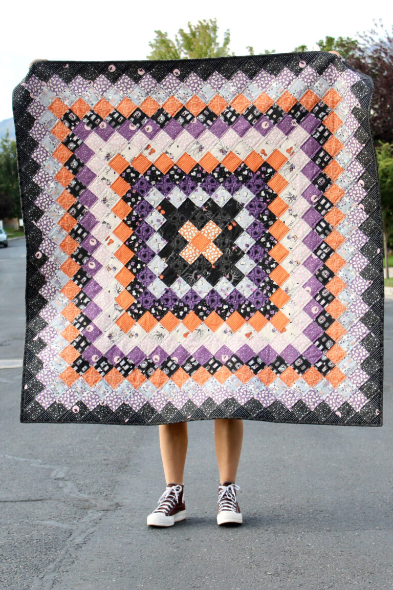 Spooky Schoolhouse Great Granny Square Halloween Quilt - The Polka Dot ...