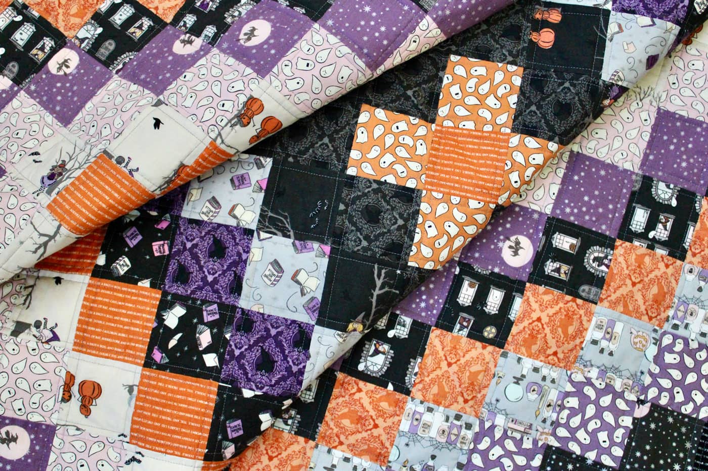 Spooky Schoolhouse Great Granny Square Halloween Quilt - The Polka Dot ...