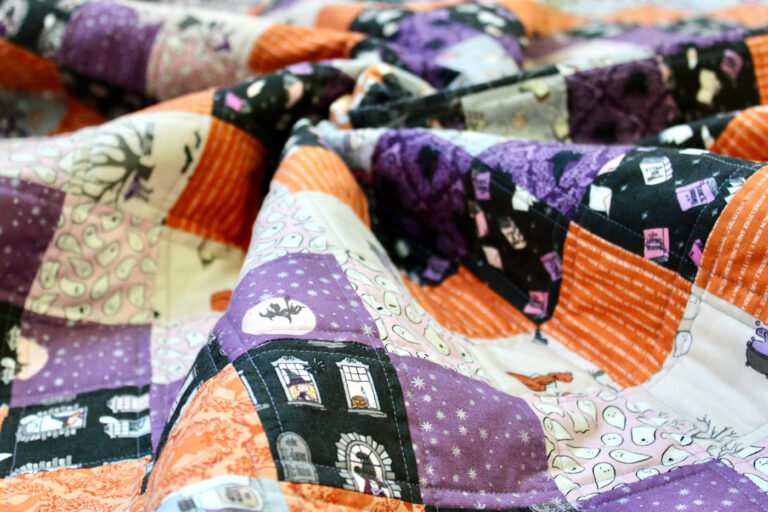 Spooky Schoolhouse Great Granny Square Halloween Quilt - The Polka Dot ...