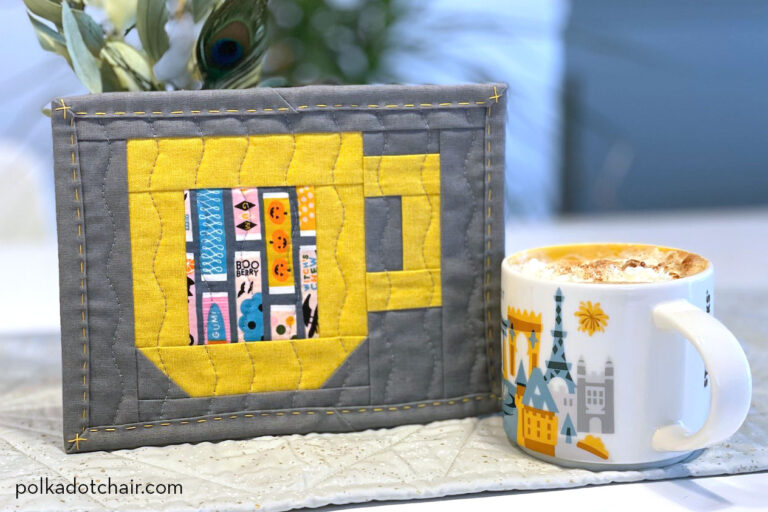 Cozy Cup Mug Rug Pattern - The Polka Dot Chair