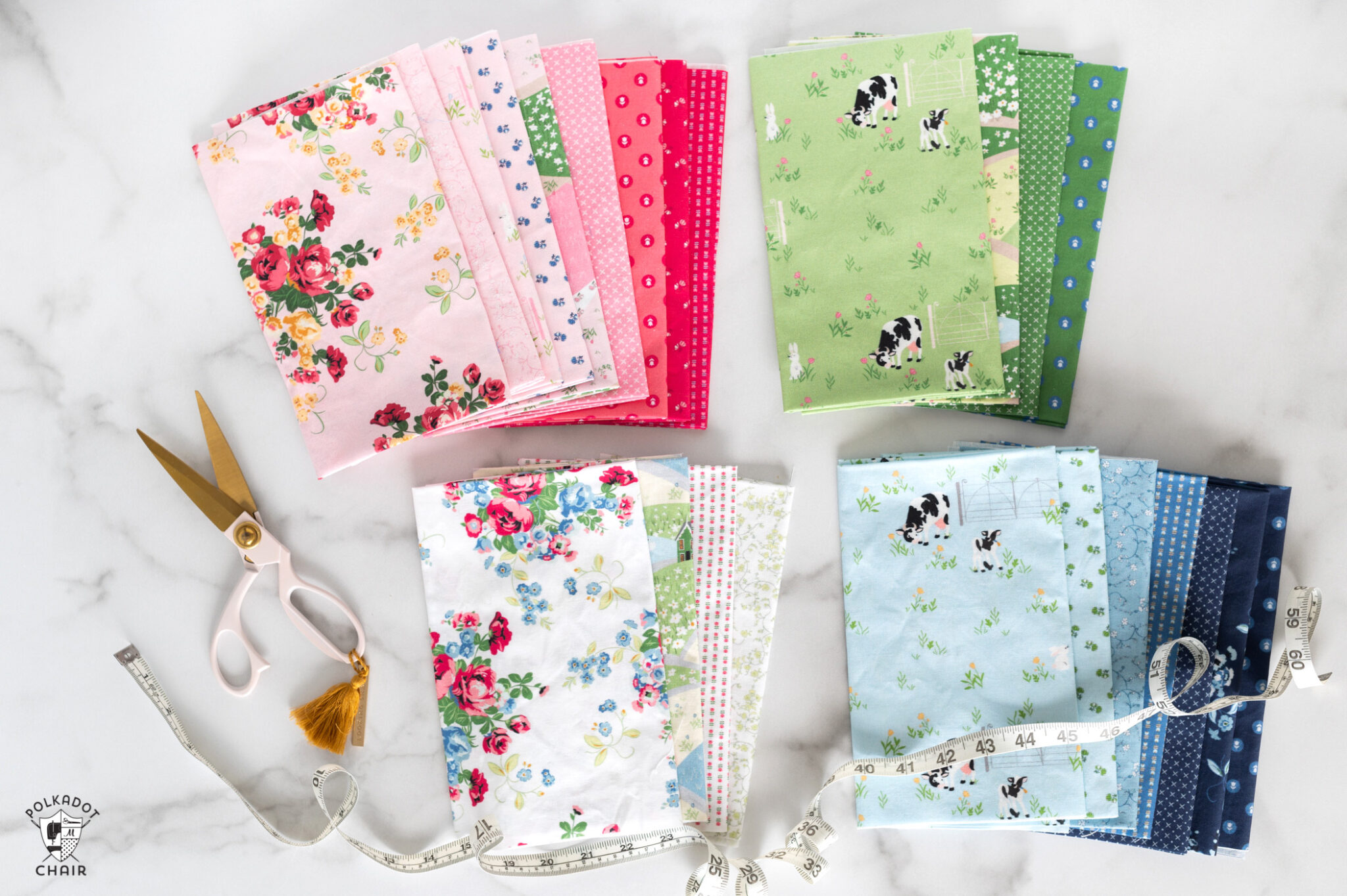 Tulip Cottage Fabric Collection - The Polka Dot Chair