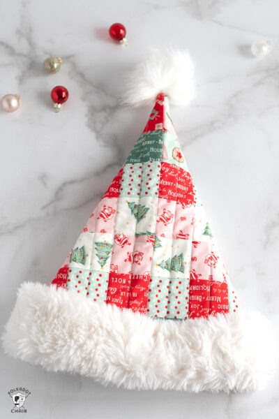 Quilted Santa Hat Sewing Pattern; the Snowbound Hat - The Polka Dot Chair