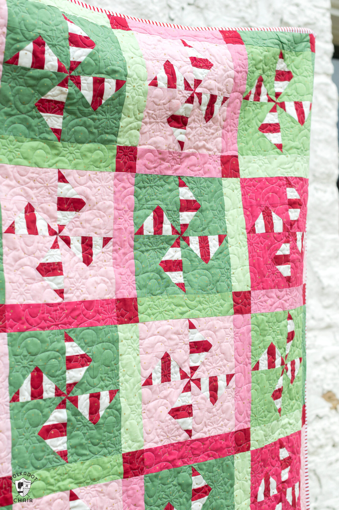 Meet the Peppermint Sparkler Christmas Quilt Pattern! - The Polka Dot Chair