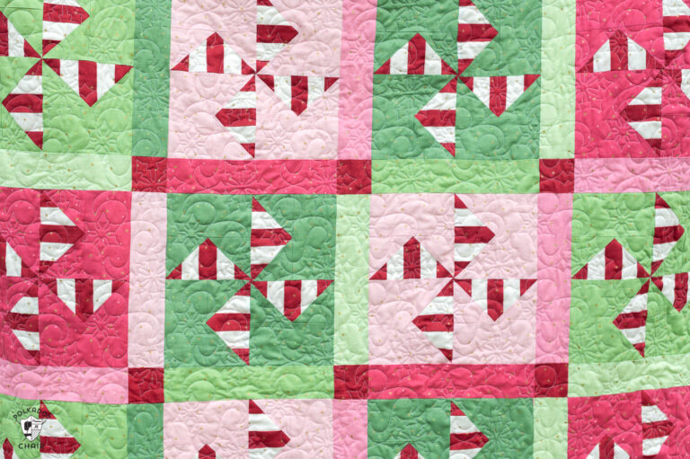 Meet the Peppermint Sparkler Christmas Quilt Pattern! - The Polka Dot Chair