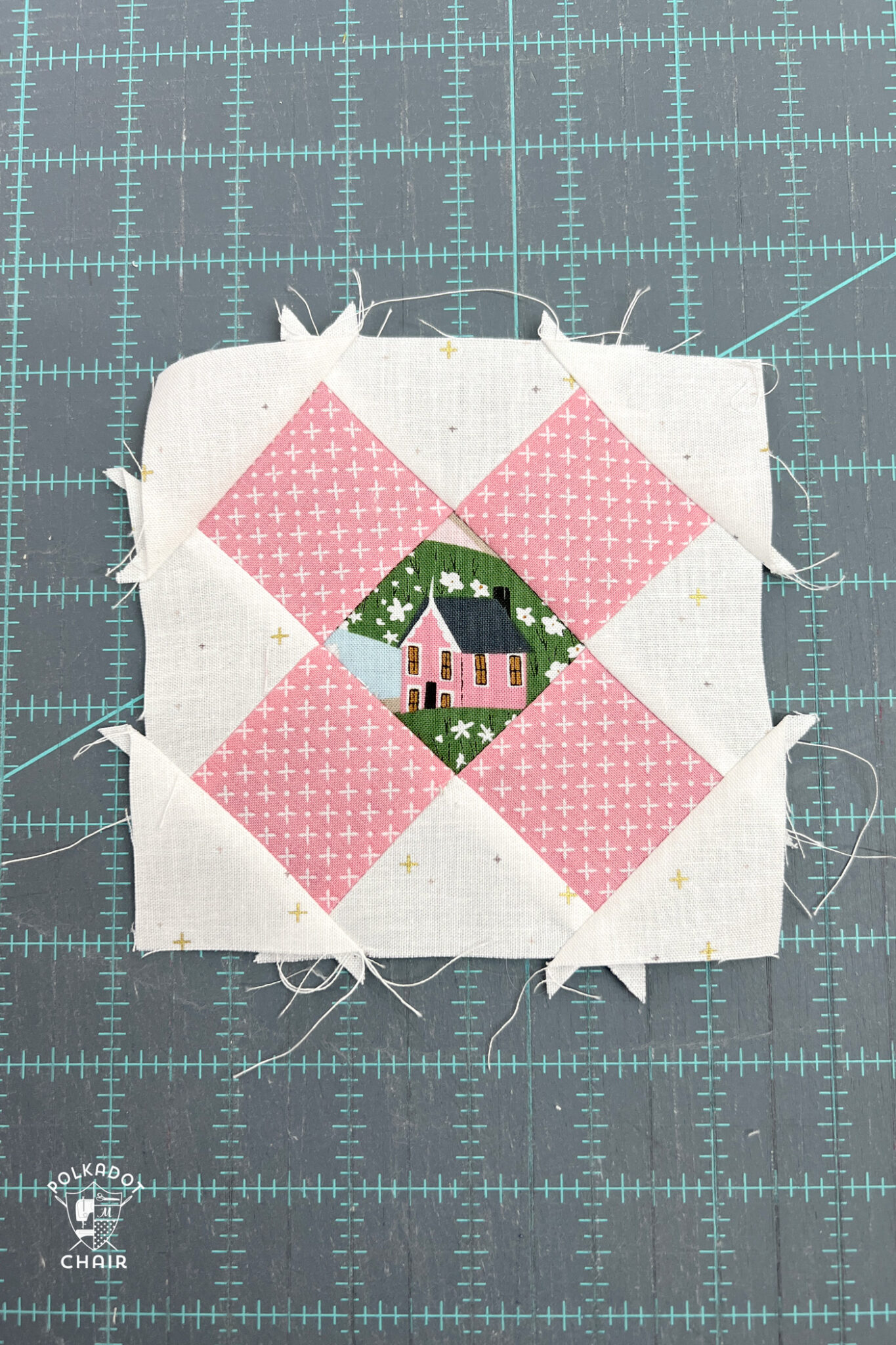 Star Crossed Quilt Block Pattern - The Polka Dot Chair