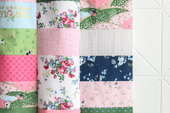 Tulip Cottage Gathered Precuts Free Quilt Pattern - The Polka Dot Chair