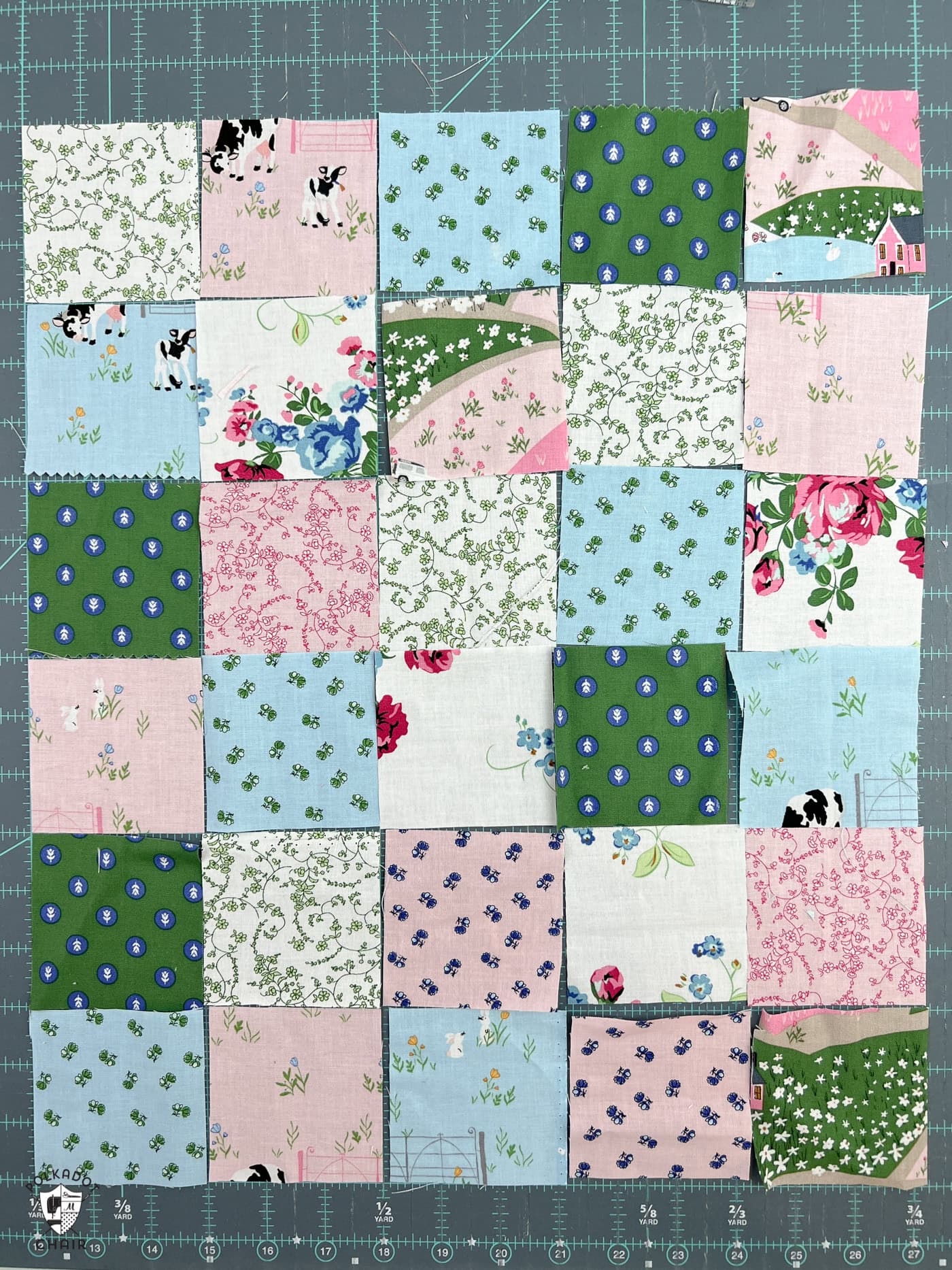 Cute Quilted Patchwork Tote Bag Pattern - Polka Dot Chair