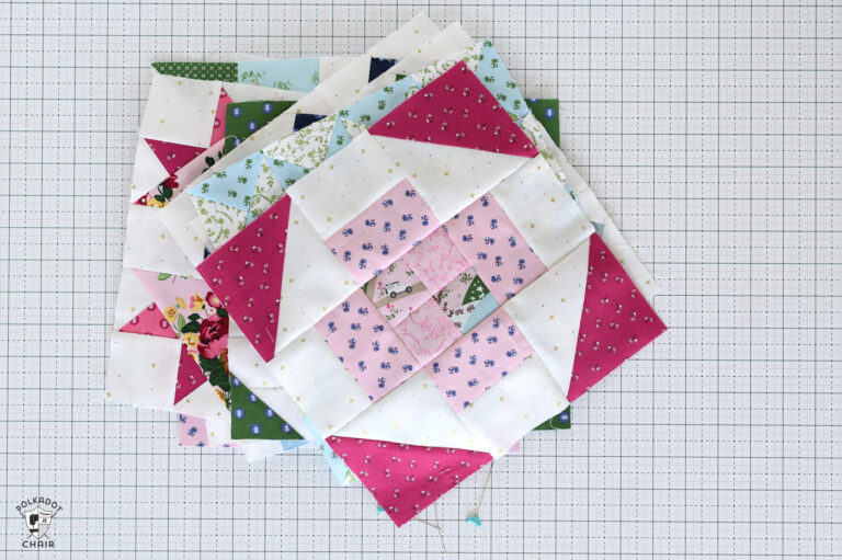 Garden Patch Quilt Block Pattern - The Polka Dot Chair